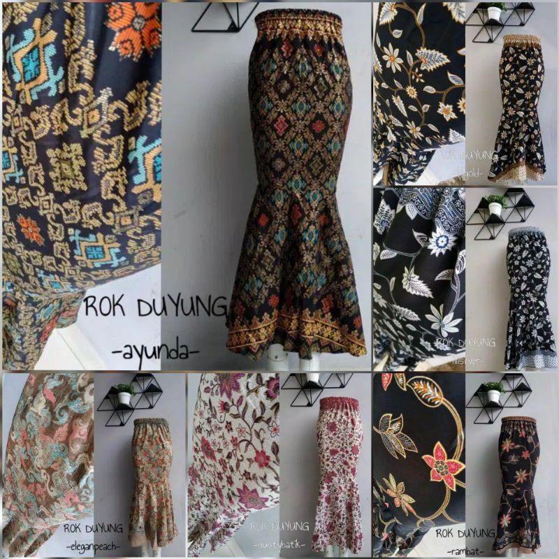 Jual ROK BATIK MODEL DUYUNG ROK MERMAID batik rok mermaid rok etnik rok ...