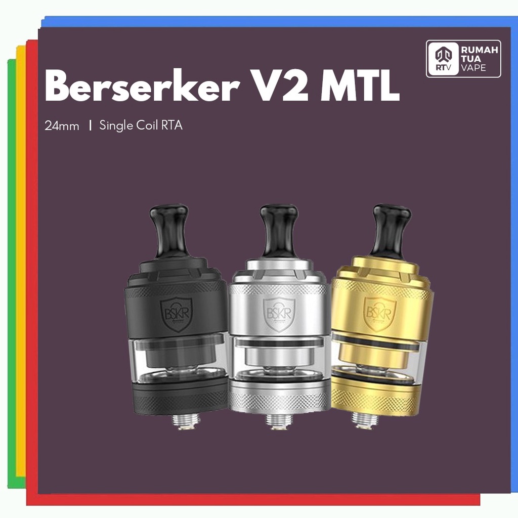 Jual BERSERKER V2 MTL 24MM SINGLE COIL RTA | Shopee Indonesia