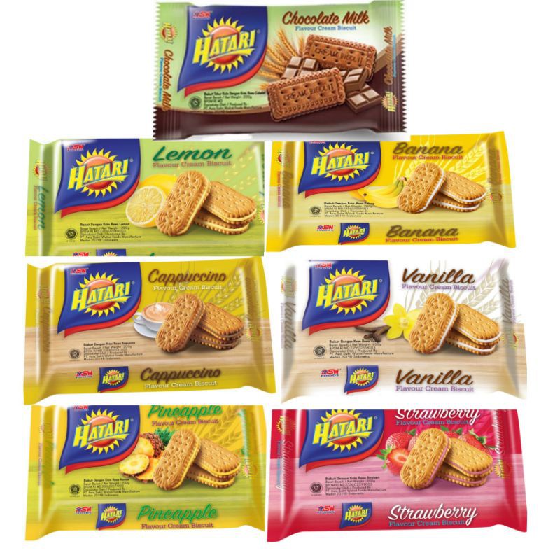 Jual HATARI CREAM BISCUIT 200G ALL VARIANT /PCS | Shopee Indonesia