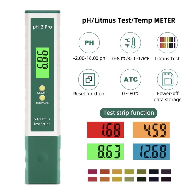 Jual PH-2Pro Digital LCD PH Meter Pen Litmus Ph Meter Tester Hidroponik ...