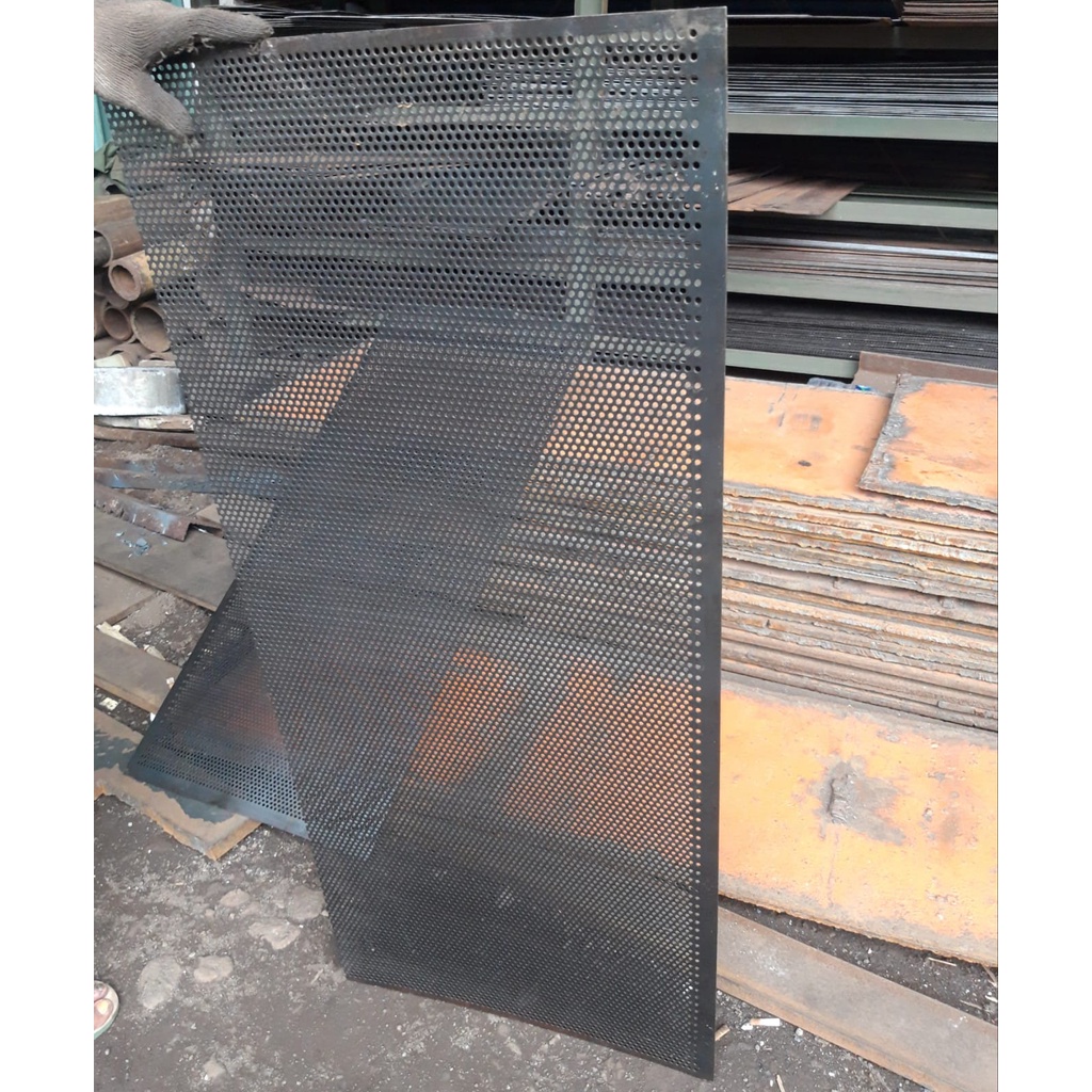 Jual Plat Besi Lubang Bolong 12mm Tebal 2 mm / Perforated Plat (Ukuran ...
