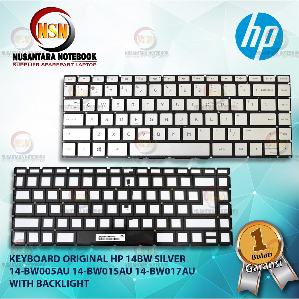 Jual Keyboard Original HP 41 BW 14-BW005AU 14-BW015AU With BackLight ...