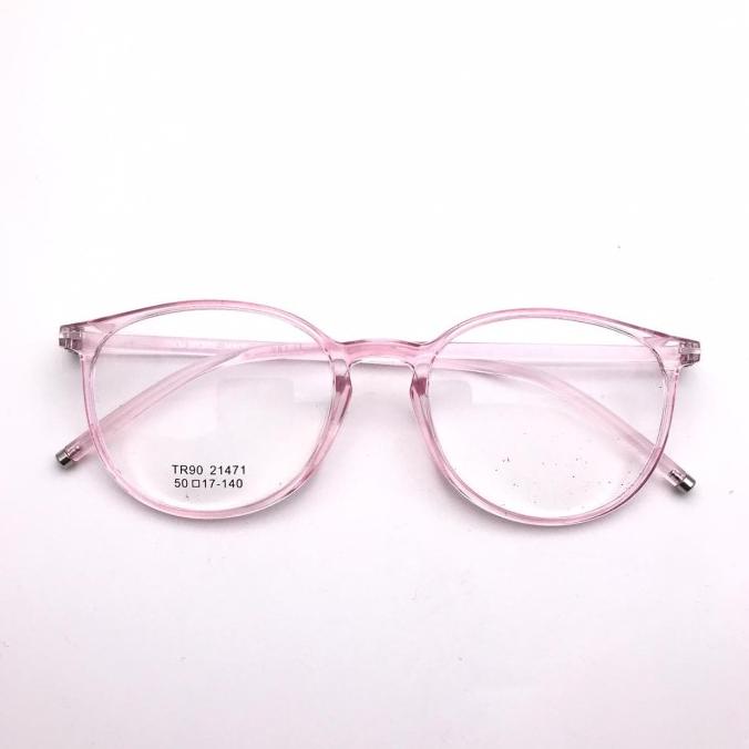 Jual Frame Kacamata Minus Transparan 21471 Cat Eye Lentur Wanita ...