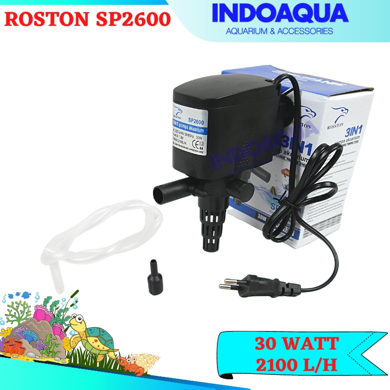 Jual Pompa Aquarium Murah Roston SP 2600 | Pompa Celup Akuarium SP 2600 Kapasitas 2100 L/H ...