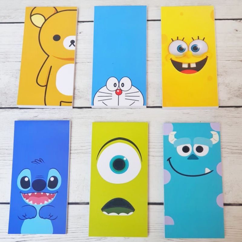 Jual Cartoon Character Long Notes Buku Catatan Tulis Notebook Notepad ...
