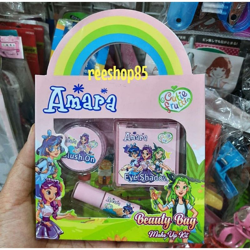 Jual AMARA MAKEUP ANAK BEAUTY BAG MAKEUP KIT | Shopee Indonesia