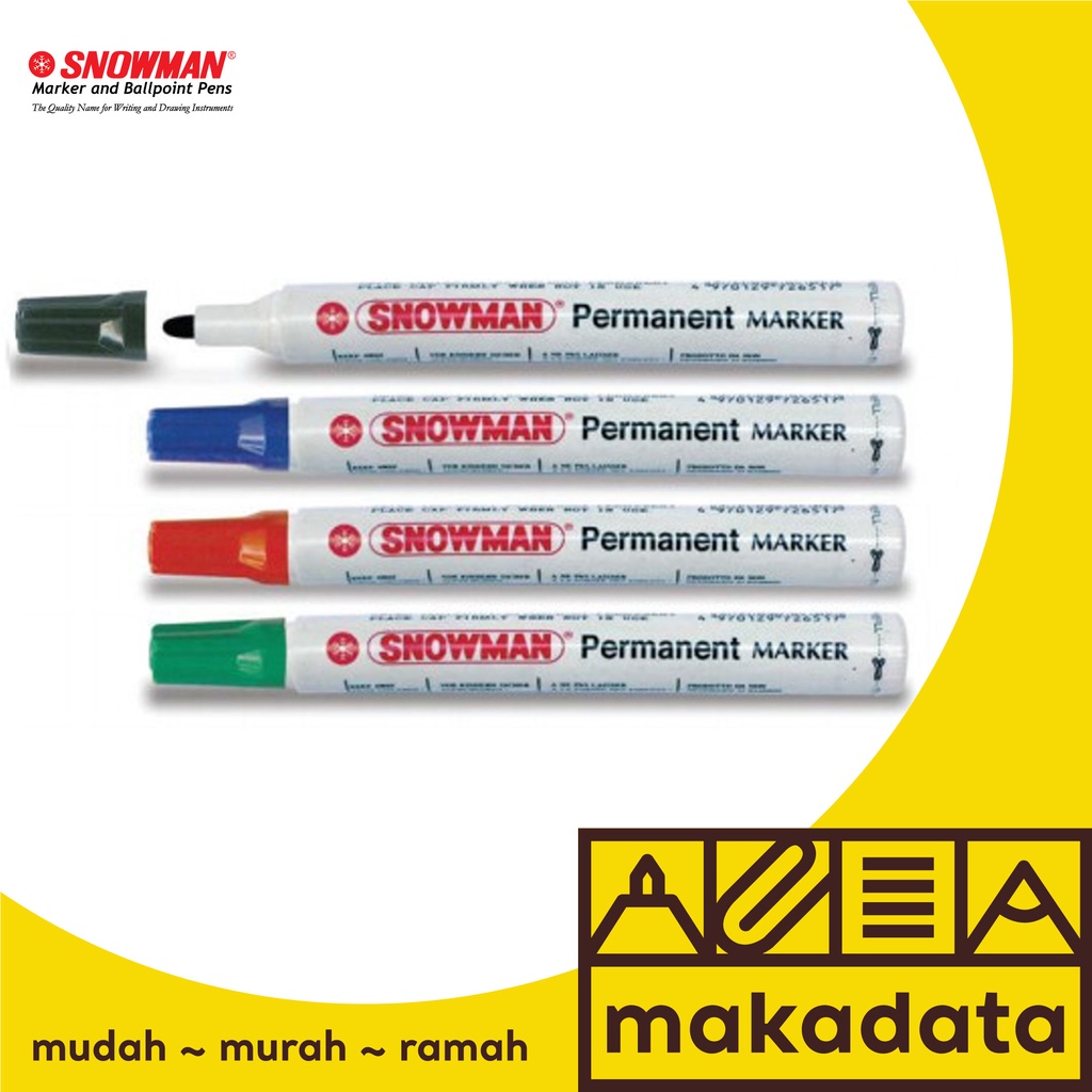 Jual SPIDOL SNOWMAN PERMANENT MARKER | Shopee Indonesia