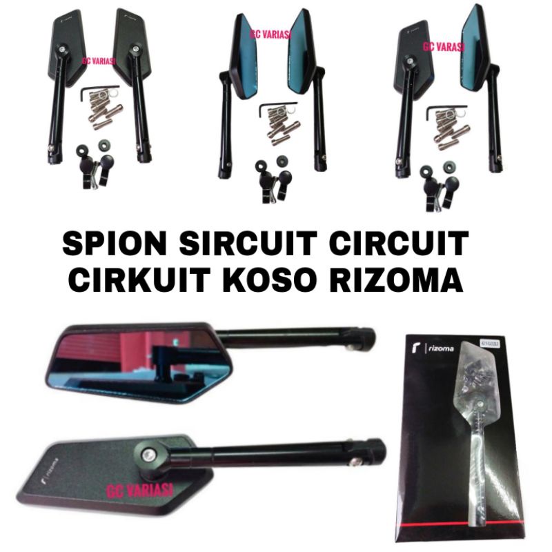 Jual KACA SPION MOTOR SIRCUIT KOSO RIZOMA FULL CNC UNIVERSAL YAMAHA ...