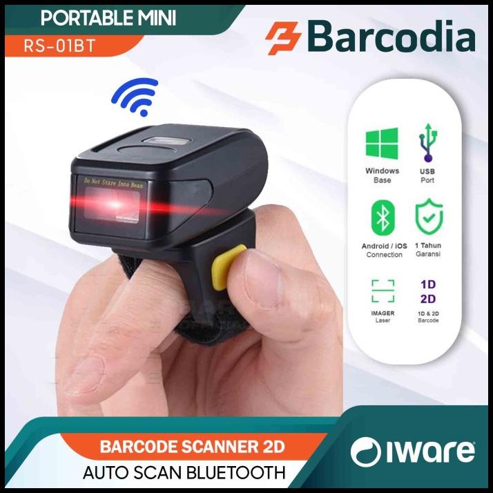 Jual Scanner Bluetooth & Usb Barcode 1D / 2D Iware Rs01Bt Scanner ...