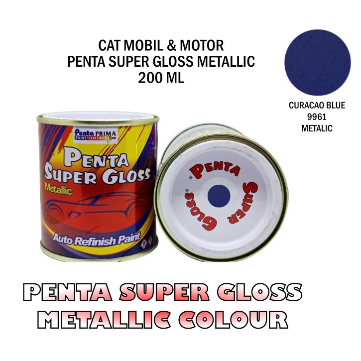 Jual CAT PENTA CURACAO BLUE 9961 200 gram - cat penta blue - cat penta ...