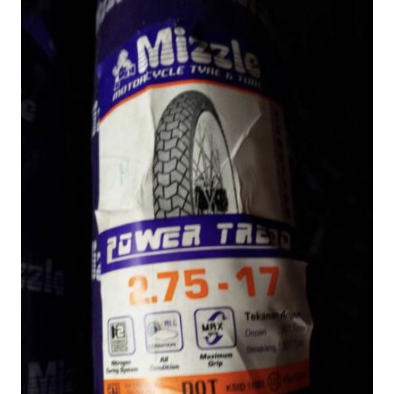 Jual Ban Motor Mizzle Power Tread 2.75 Ring 17, Tube Type | Shopee ...