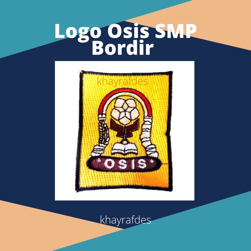 Jual logo/badge/lambang osis SMP bordir atribut sekolah | Shopee Indonesia
