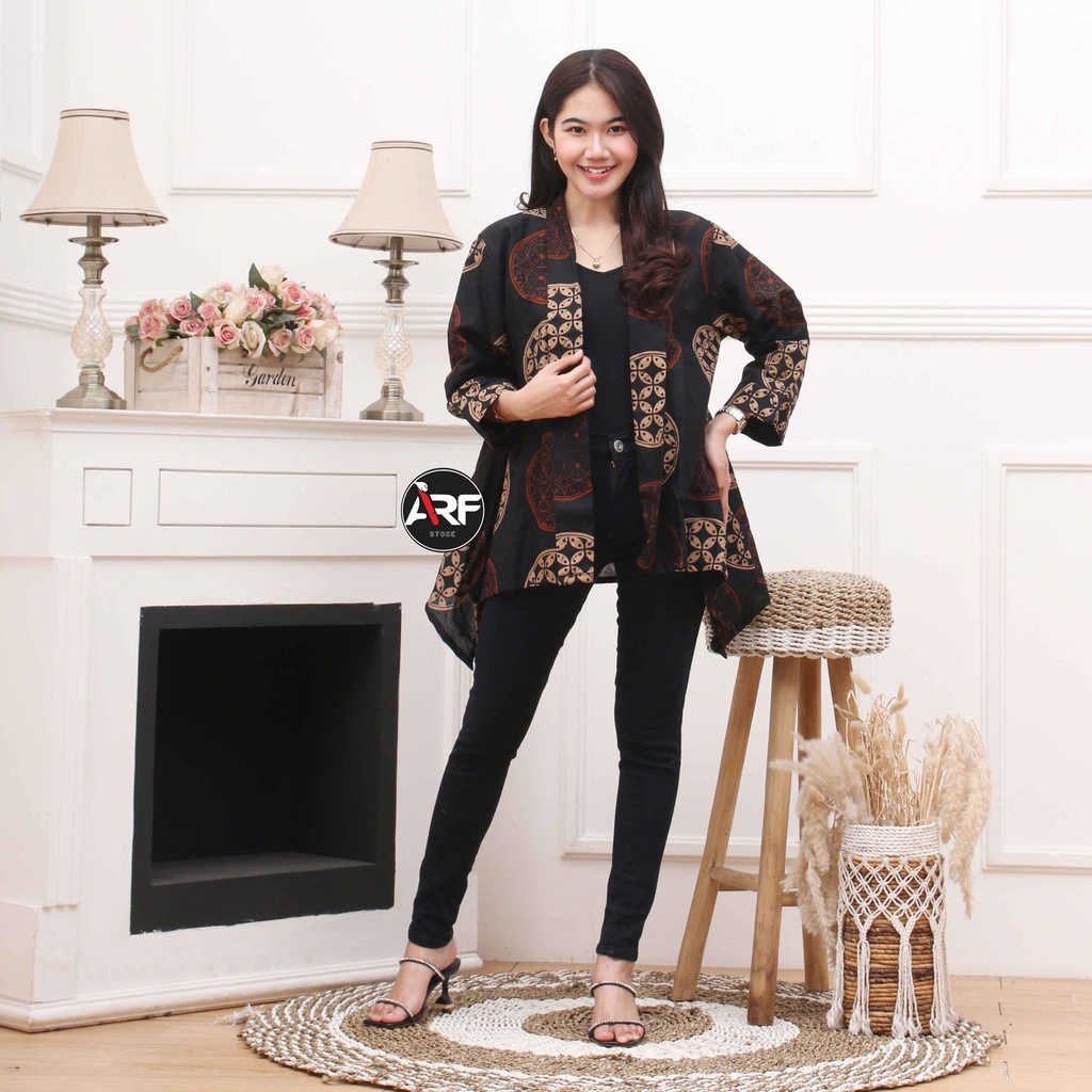 Jual blazer batik wanita modern kerja | Shopee Indonesia