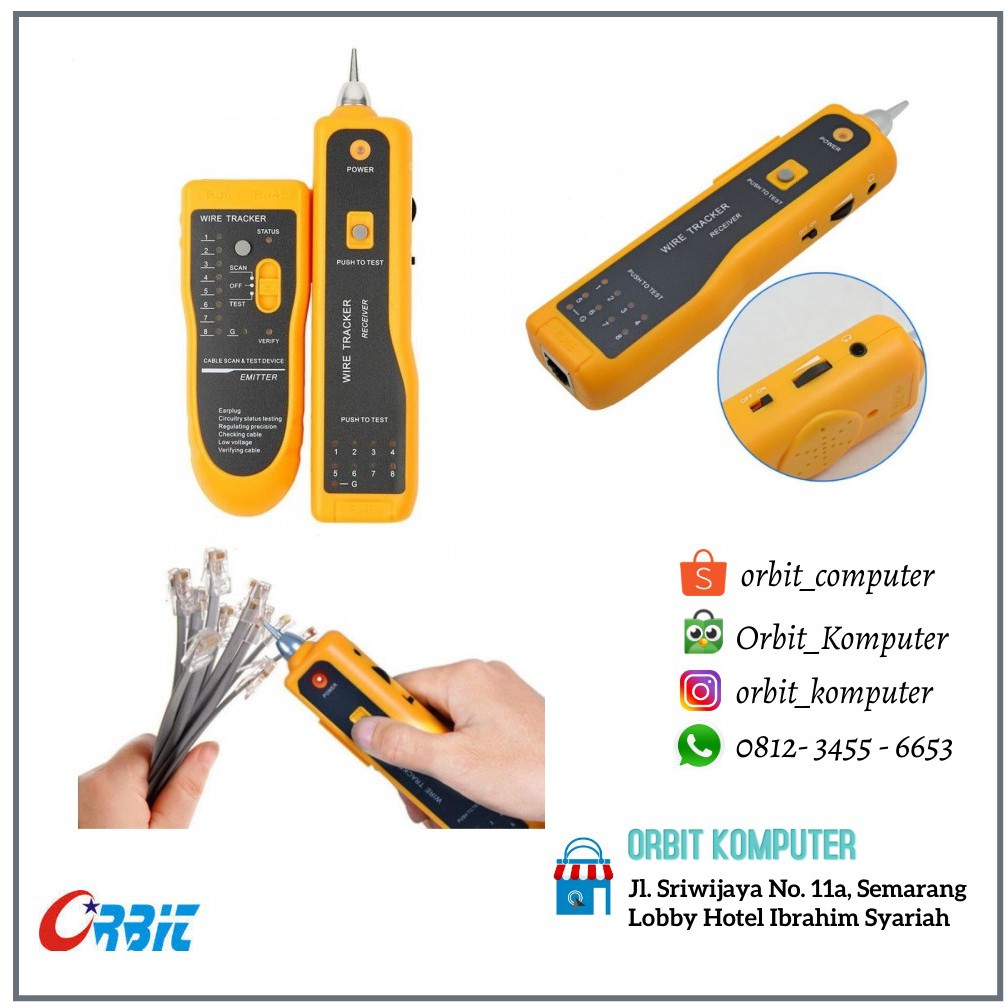Jual JW-360 LAN Tester Wire Tracker Cable Scan Track Line Finder ...