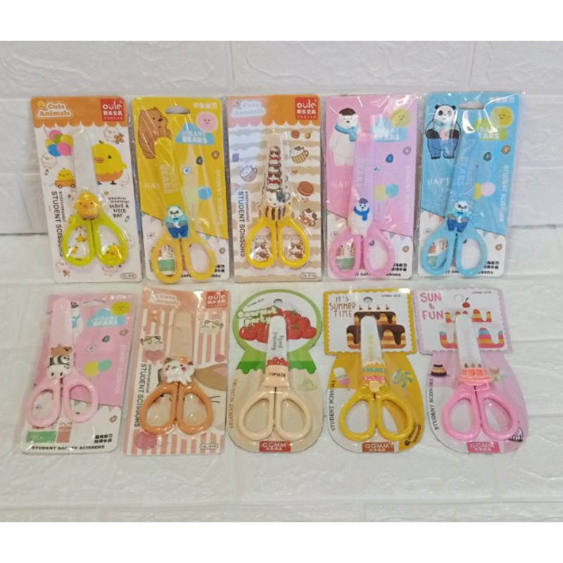 Jual Gunting Anak-Anak Ujung Guntingnya Tidak Tajam Motif Gambar ...