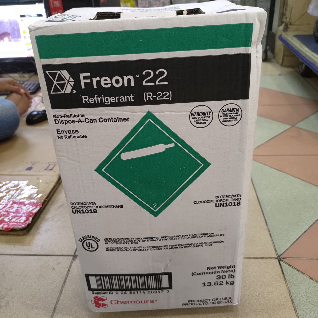 Jual Freon R-22 R22 R 22 refrigerant chemours USA | Shopee Indonesia