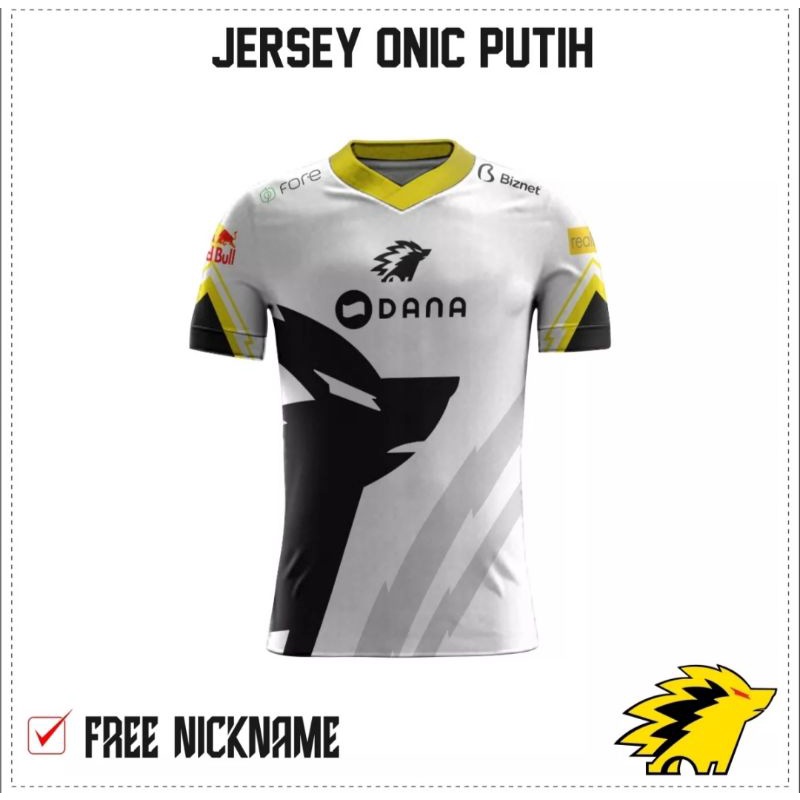 Jual JERSEY ONIC PUTIH 2020 FREE NICKNAME | Shopee Indonesia