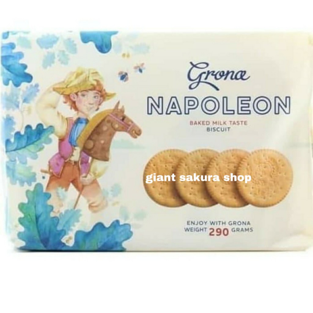 Jual Grona Napoleon Baked Milk Taste / snack import / biskuit import ...