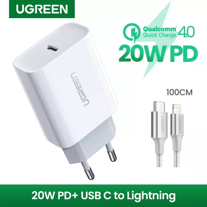 Jual Charger iPhone 14 13 12 11 X Xs Xr 8 SE mini pro max Paket Ugreen ...