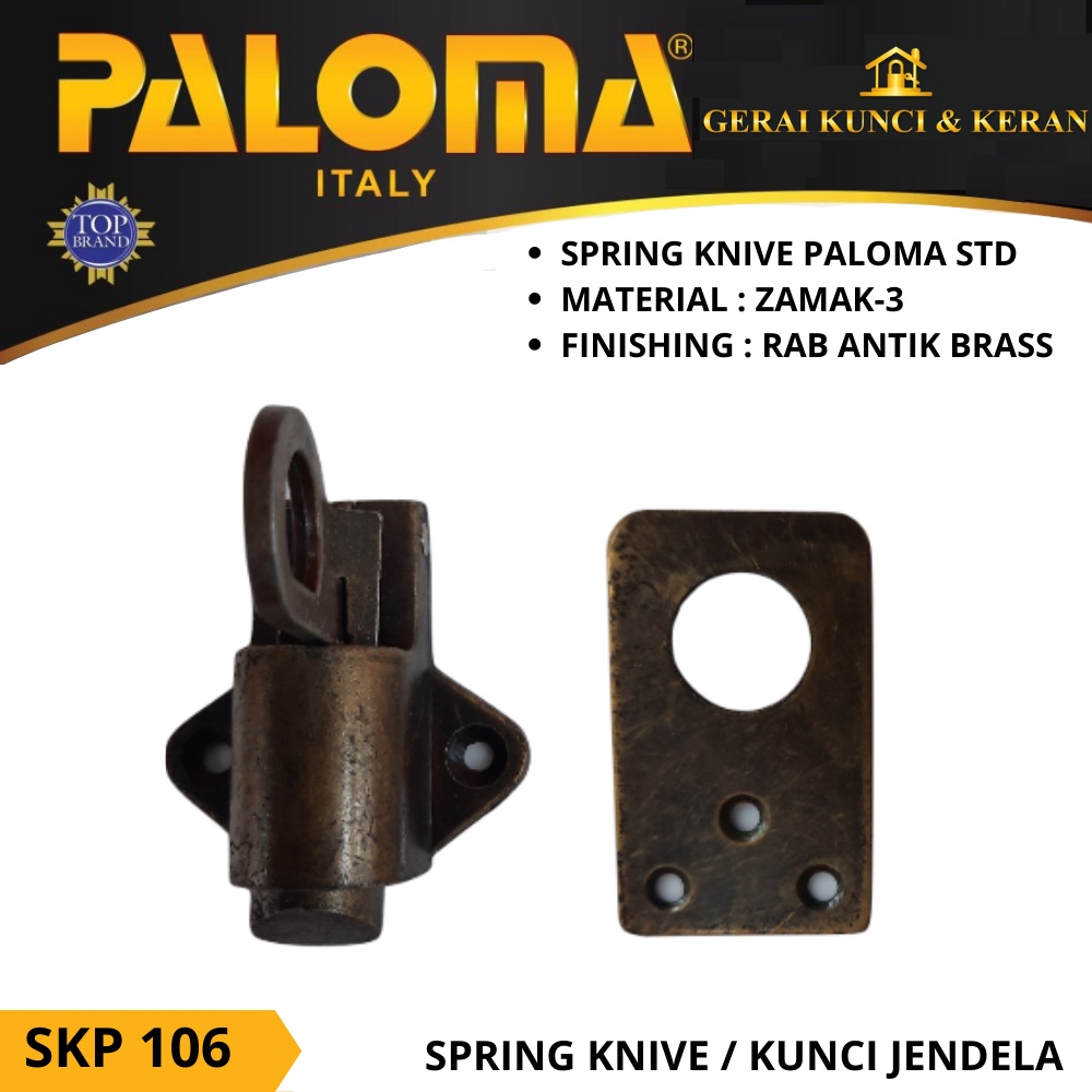 Jual Spring Knive PALOMA SKP 106 STANDARD RAB | Kunci Jendela | Knip ...