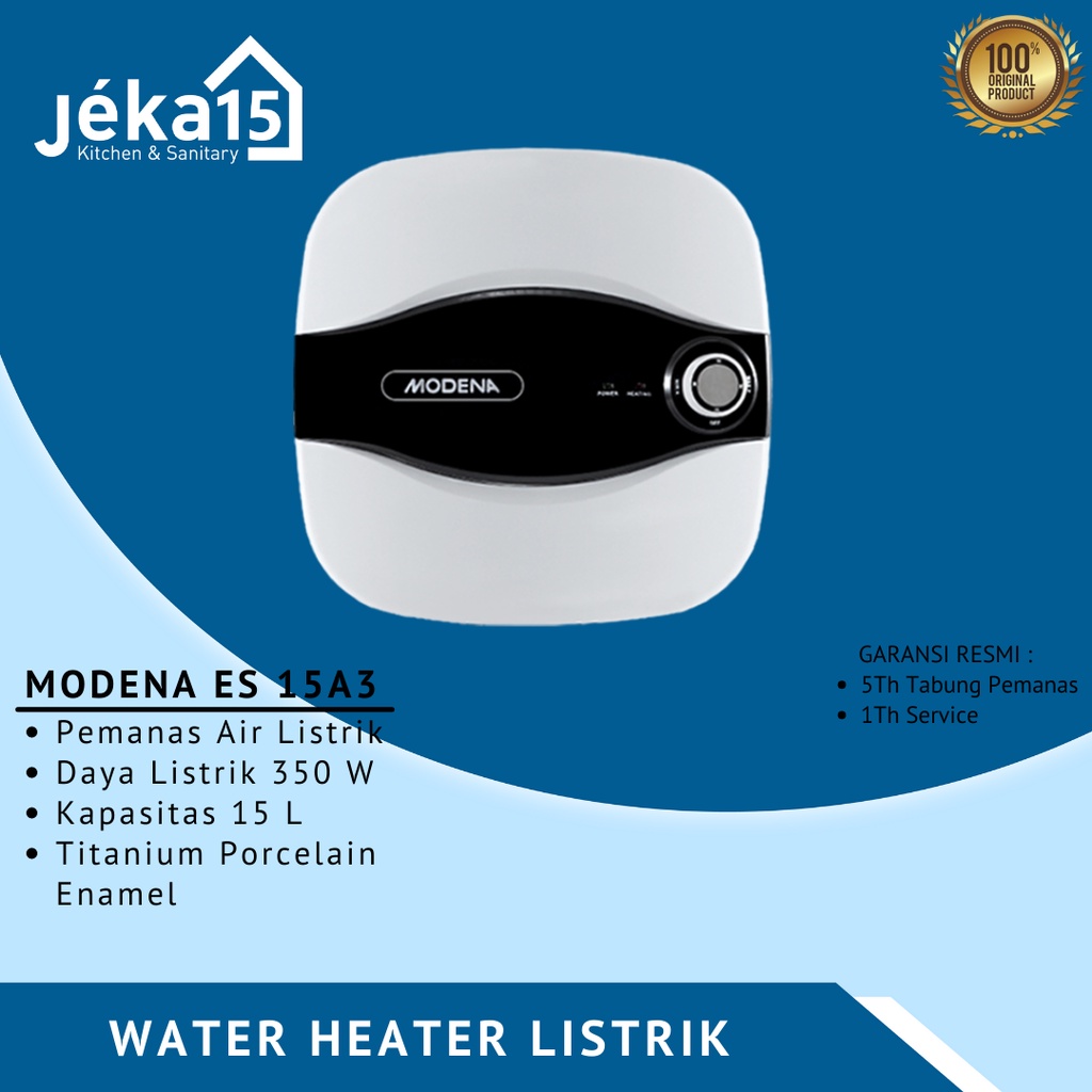Jual MODENA ES 15 A3 WATER HEATER LISTRIK PEMANAS AIR | Shopee Indonesia