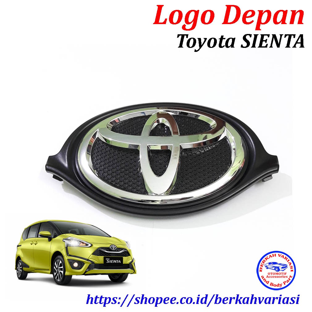 Jual Emblem Logo Depan Toyota Sienta Plus Bracket | Shopee Indonesia