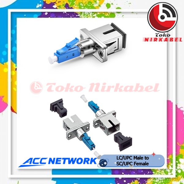 Jual LC/UPC Male to SC/UPC Female Adapter|LC/UPC M-SC/UPC F FO Coupler ...