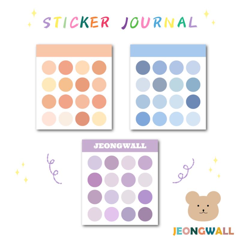 Jual Jeongwall Sticker Journal | Sticker Jurnal polos | Shopee Indonesia