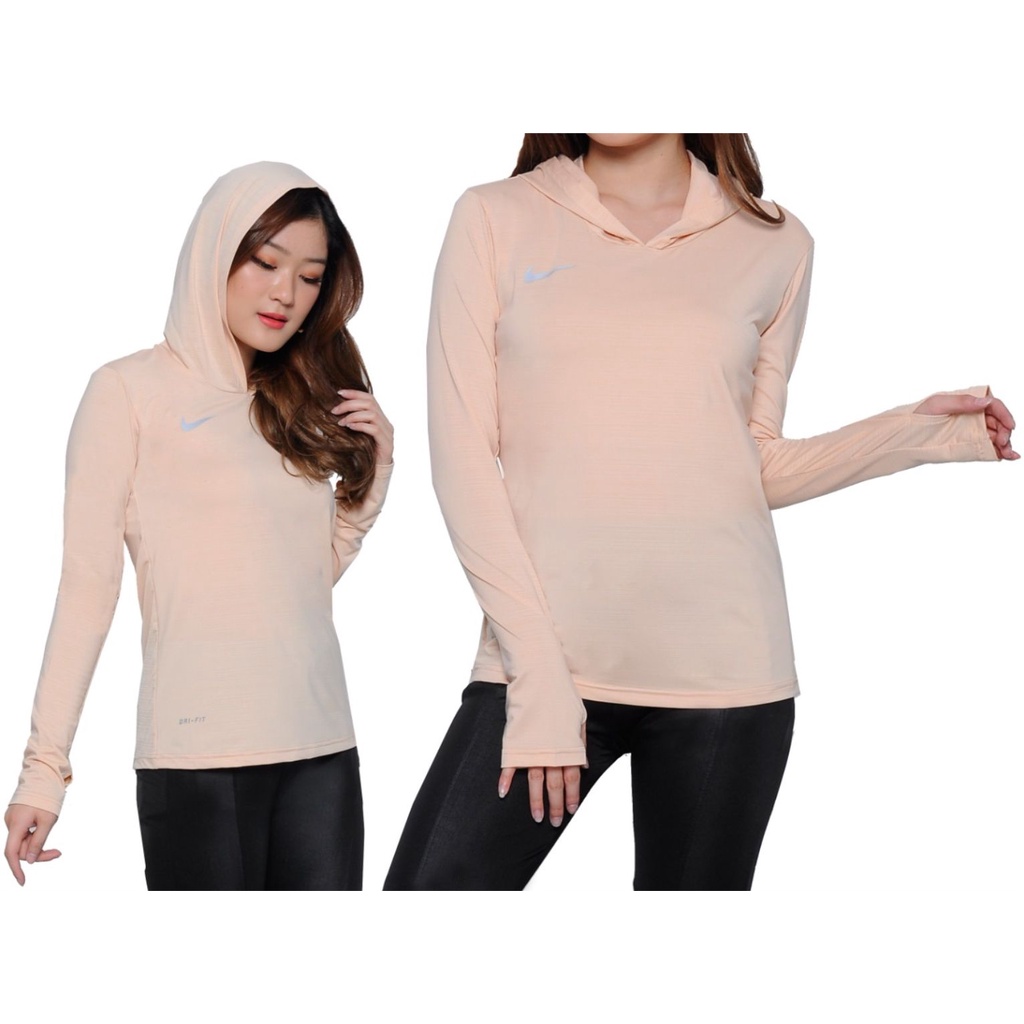 Jual Baju Running drifit (hoddie) Olahraga Wanita HSG BJNk panjang ...