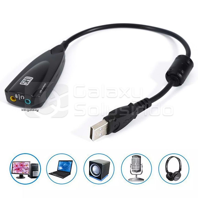 Jual Sound Card USB Adapter Steel Sound 5H v2 7.1 Channel Audio ...