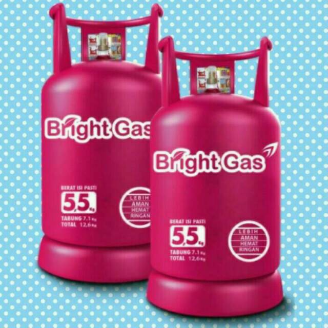 Jual Tabung bright gas 5,5kg+isi,lebih aman,hemat&ringan,barang ...