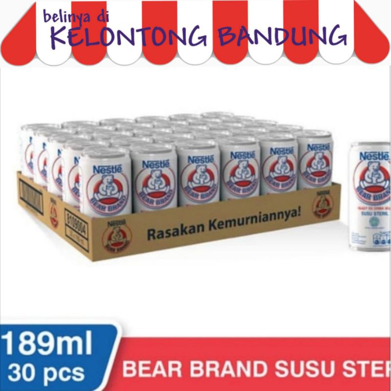 Jual Bear Brand Kaleng 189 ml Susu Beruang dus box karton | Shopee ...