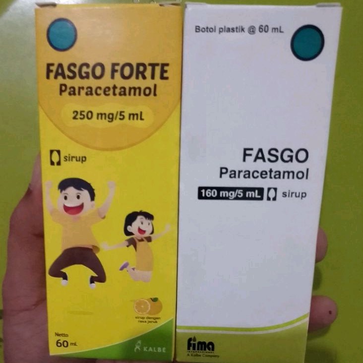 Jual FASGO Paracetamol Sirup 60 mL (Obat Turun Panas, Sakit Gigi, Sakit ...
