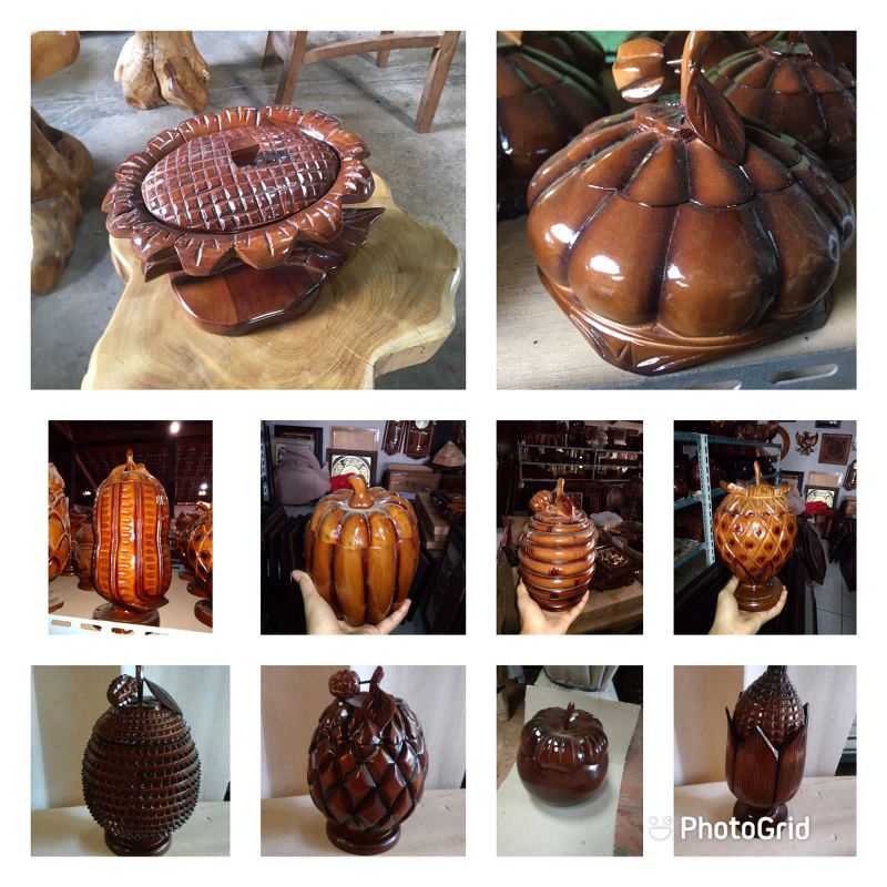 Jual Tempat permen/setol permen buah kayu jati | Shopee Indonesia