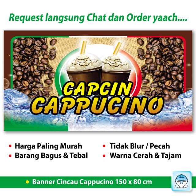 Jual BANNER SPANDUK JUALAN ES CAPCIN POP ICE | Shopee Indonesia