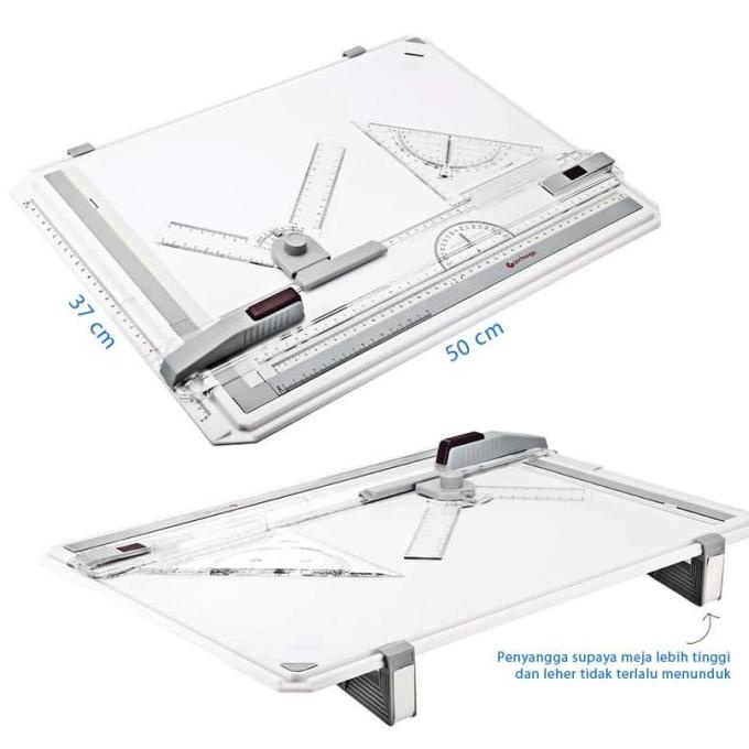 Jual Meja Gambar Arsitek A3 Rapid, Draft, Interior | Shopee Indonesia