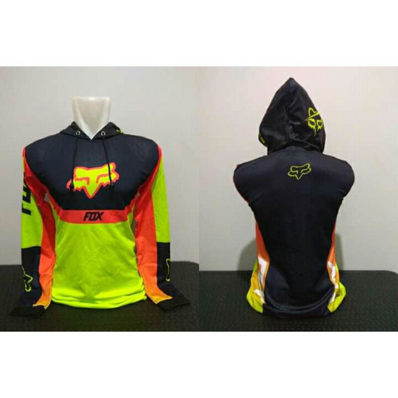 Jual baju jersey sepeda dan motor cros fox kupluk | Shopee Indonesia