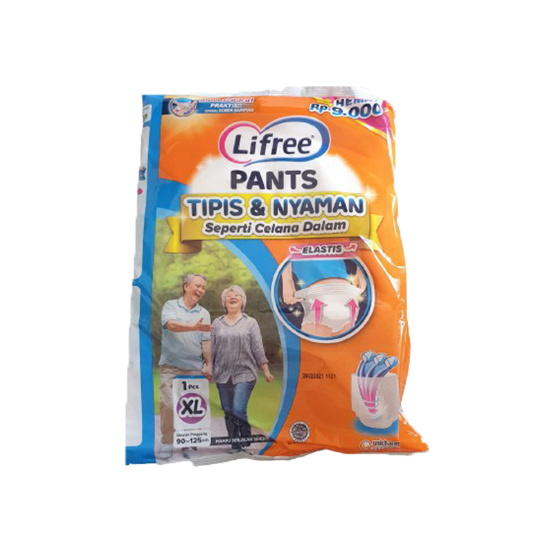 Jual LIFREE PANTS POPOK CELANA DEWASA || PEMPERS CELANA DEWASA PRIA WANITA SIZE (M,L,XL,XXL) 1 ...