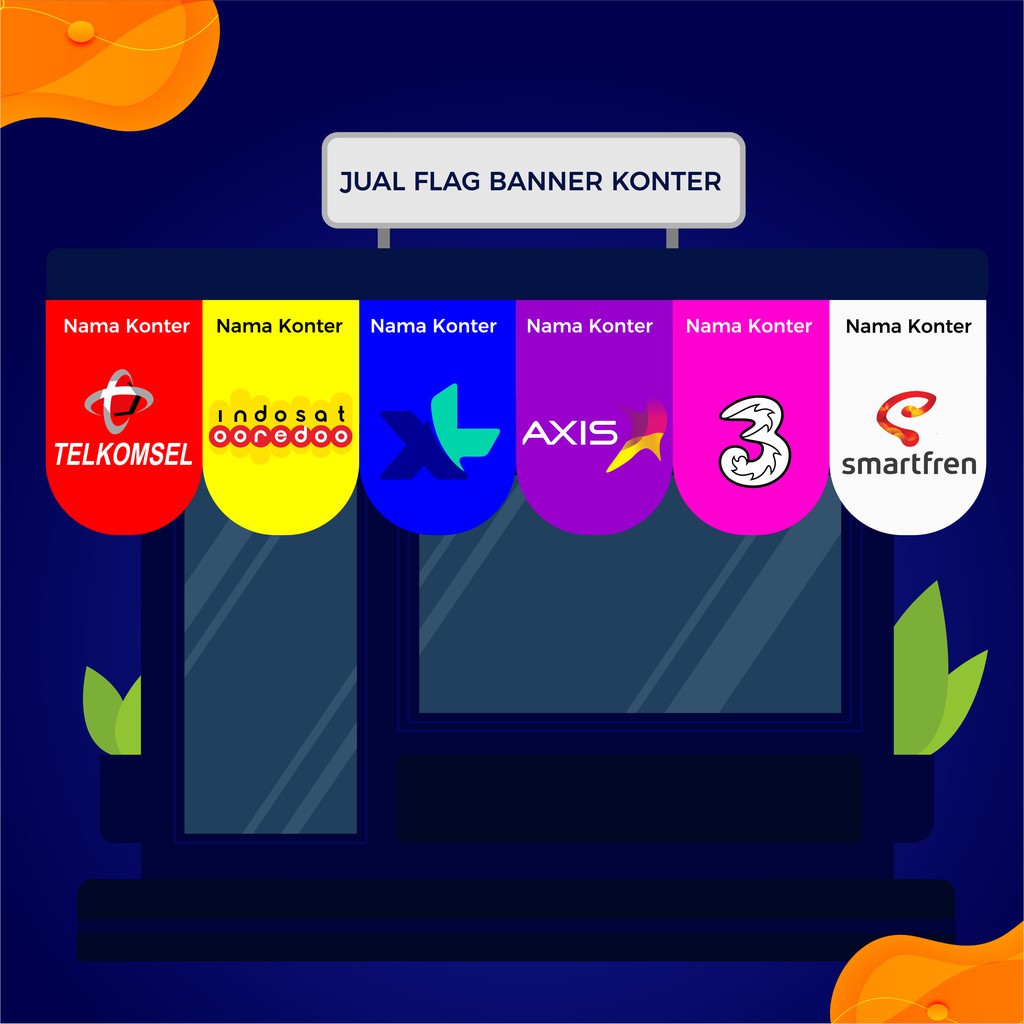 Jual SPANDUK BANNER BENDERA HIASAN KONTER MOTIF RENDA / FLAG BANNER | Shopee Indonesia