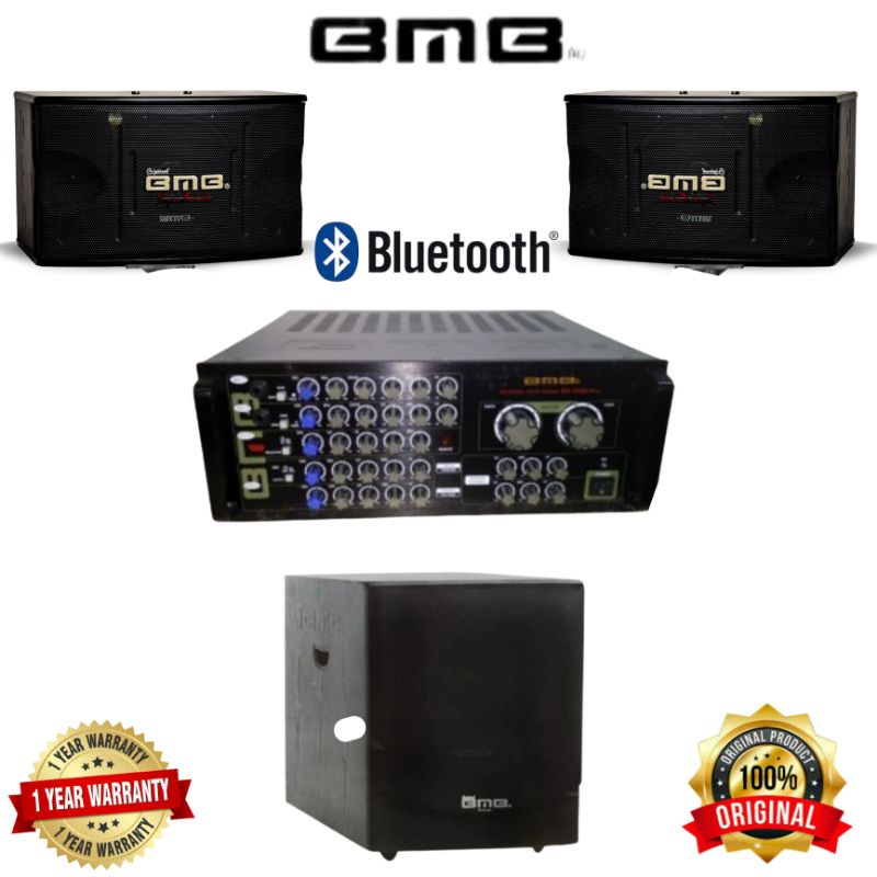 Jual Paket sound system Bmb 12 inch Bluetooth Subwoofer 15 inch ...
