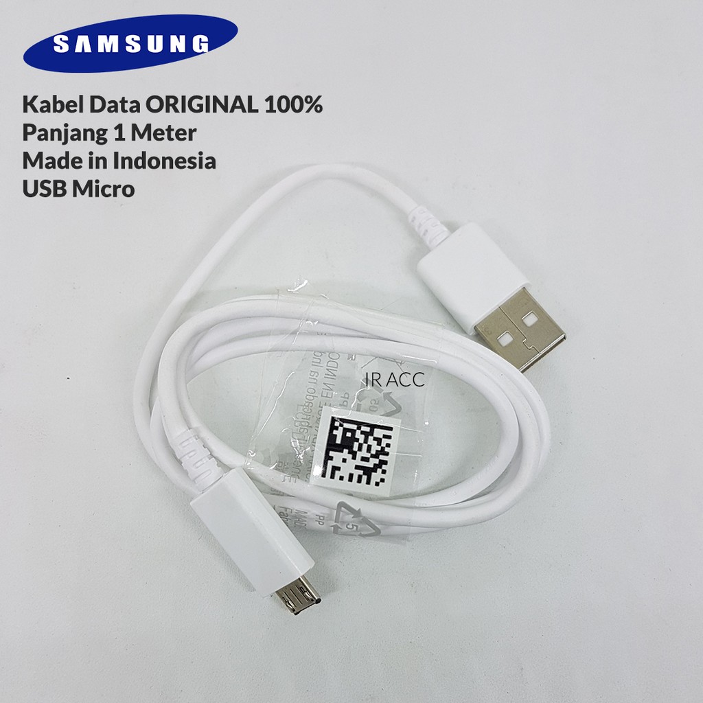 Jual Kabel Data Samsung USB Micro 1m ORIGINAL 100% Made in Indonesia ...
