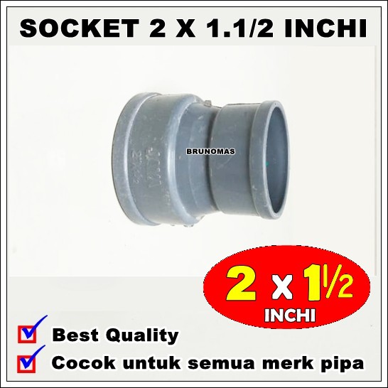 Jual V-Sock 2 x (1.1/2)" inchi - Socket Opersock Verloop sok Sambungan ...