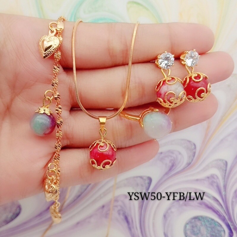 Jual set perhiasan impor(permata giok)terbaru | Shopee Indonesia