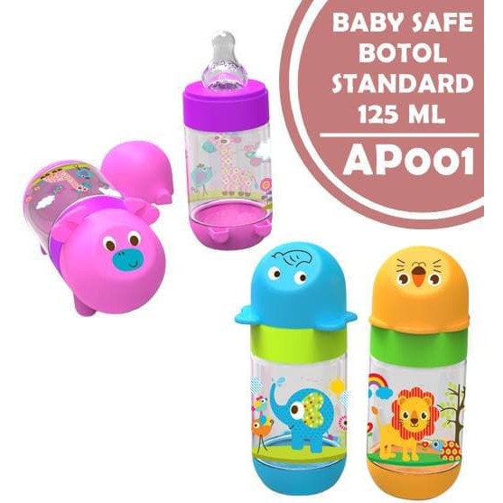Jual TIMEPUBS Botol Baby Safe Feeding Bottle 125 ml AP001 | Shopee Indonesia