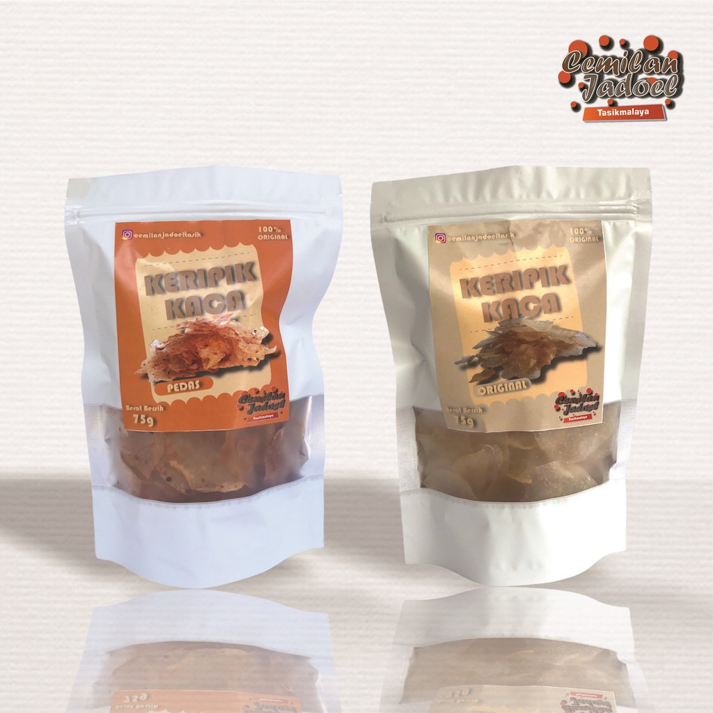 Jual Cemilan Snack Kripik / Keripik Kaca Berat 75 gr Camilan Makanan ...