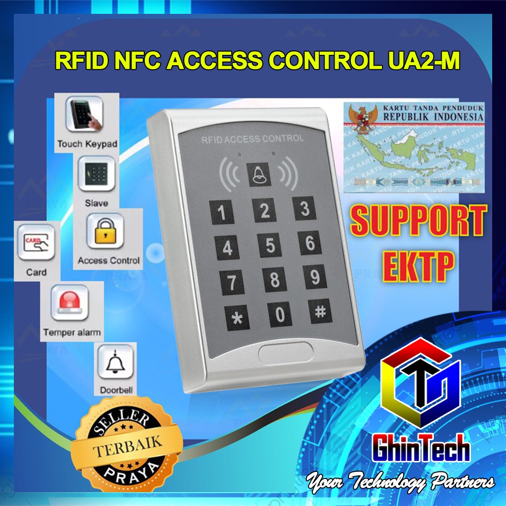 Jual RFID NFC ACCESS CONTROL 125 KHz Standalone Access Control Reader ...