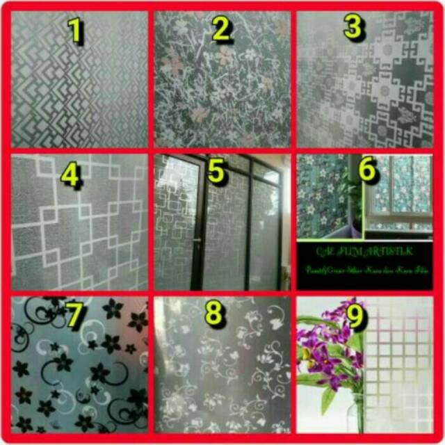 Jual Stiker kaca motif/sticker kaca rumah/jendela/partisi/kamar msndi ...