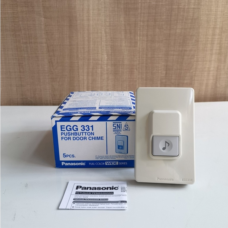 Jual Panasonic Saklar Bell Push Button For Door Chime (EGG-331 ...
