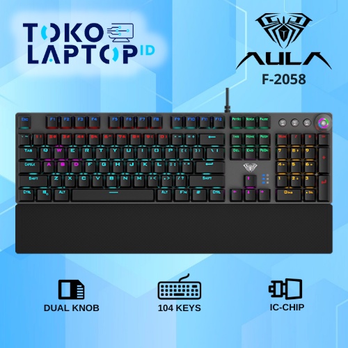 Jual Aula F2058 / F-2058 Multimedia Mechanical Gaming Keyboard | Shopee ...