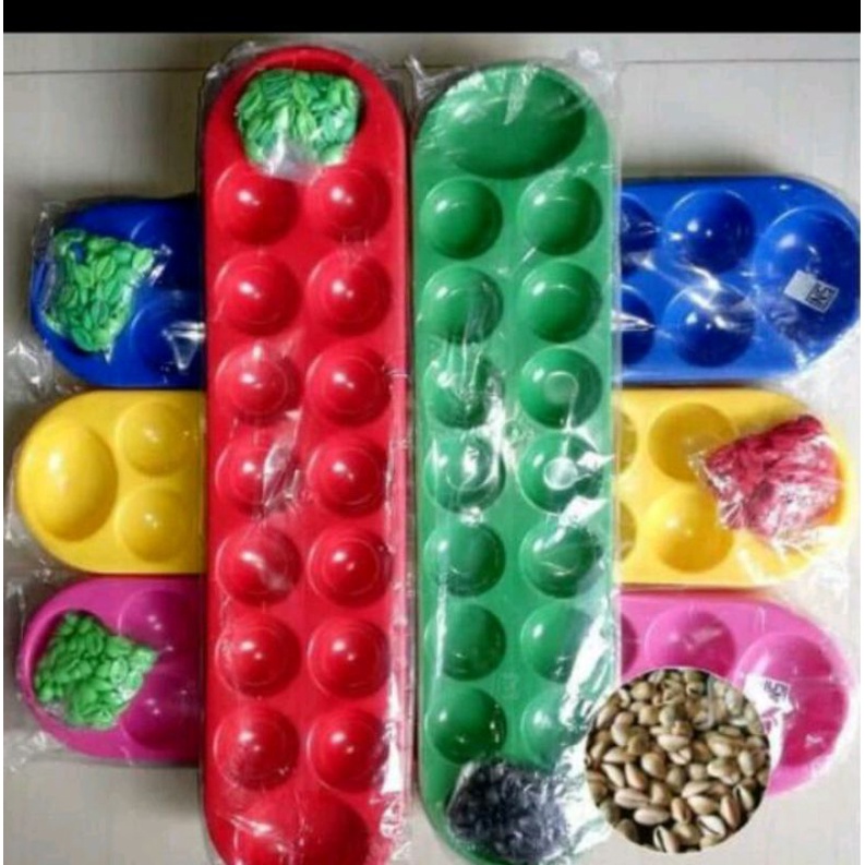 Jual Mainan Congklak Oval Jumbo 60x14.5x3cm Plus Biji Congklak Mainan ...